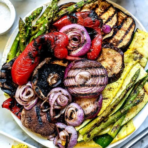 Grilled Vegetable Skewers (+ Seasoning & Sauce Ideas!) - foodiecrush