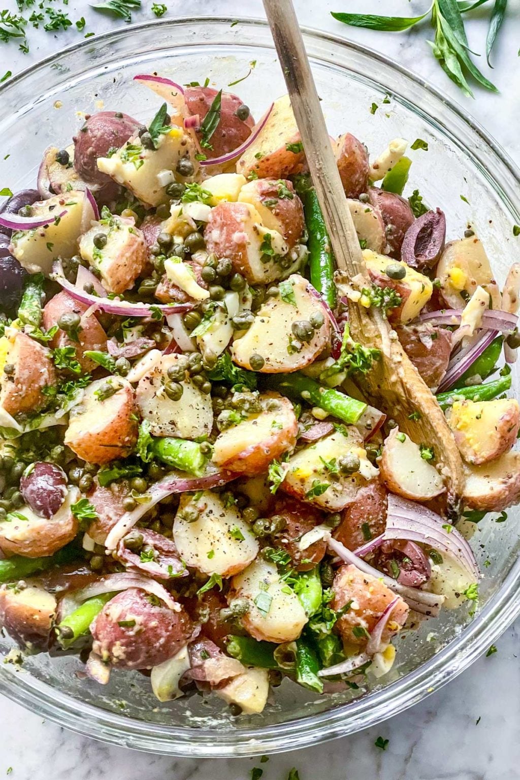 30 Healthy Potluck Salads | Greek Pasta Salad foodiecrush.com