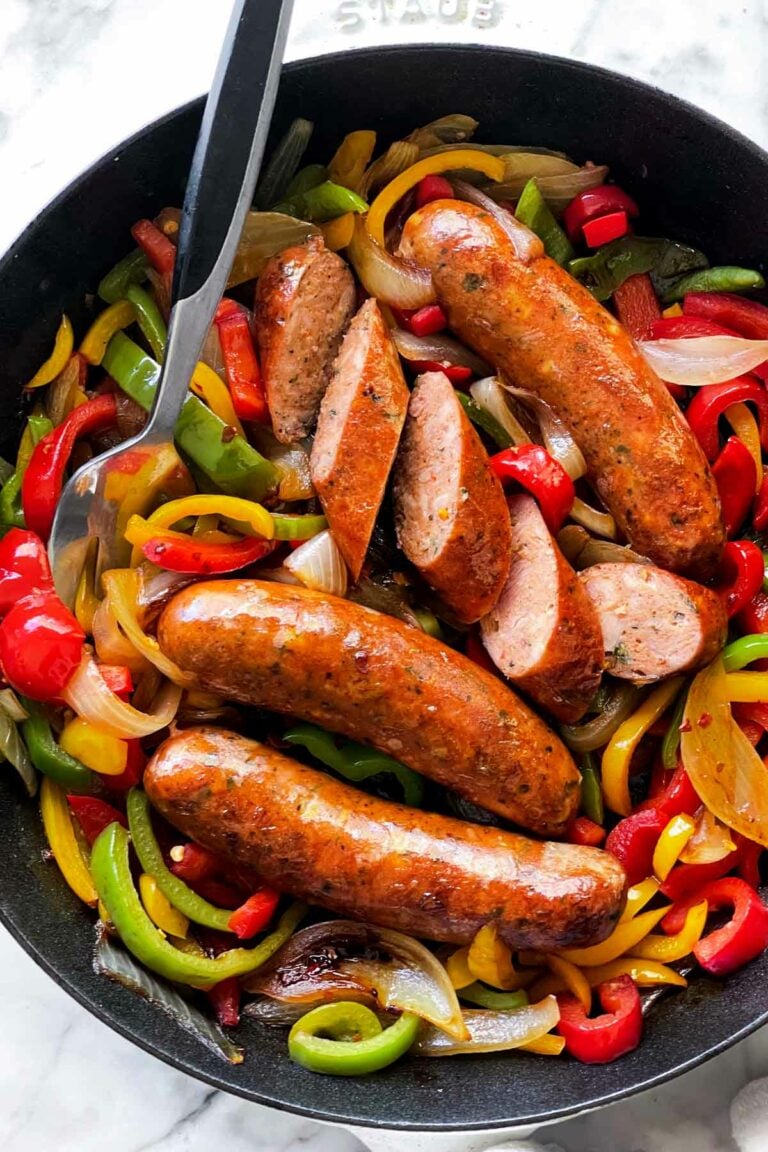Sausage and Peppers | foodiecrush.com