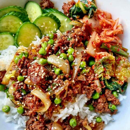 30-Minute Korean Beef Bowls (+ Meal Prep Option) | foodiecrush.com